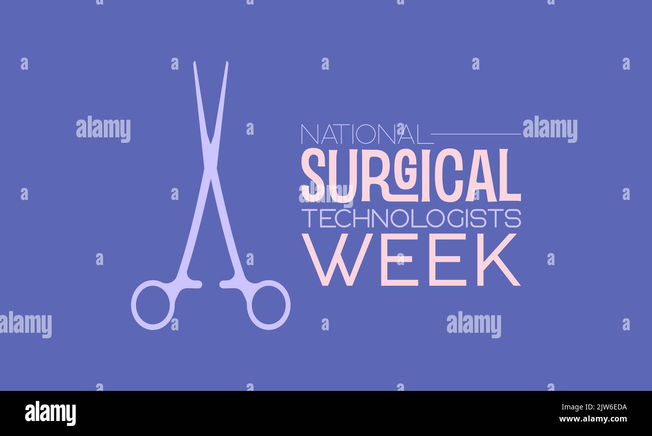 Vector illustration design concept of National surgical technologists ...