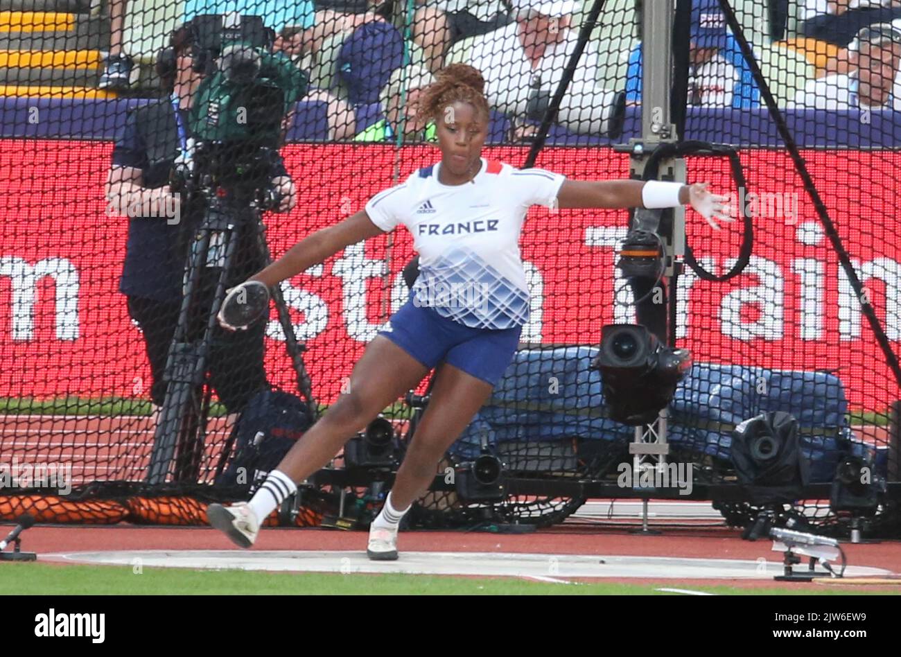 A Ngandu - Ntumba of France Women's Discus Throwduring the European ...
