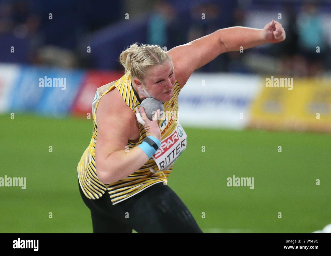 Julia Ritter of Germany Women's Shot Put Final during the European ...