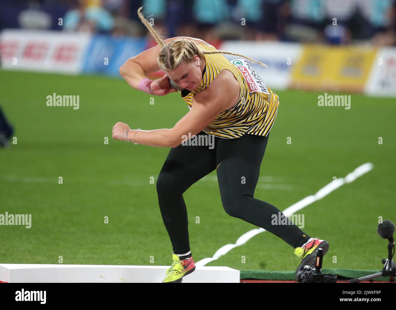 Katharina Maisch of Germany Women's Shot Put Final during the European ...