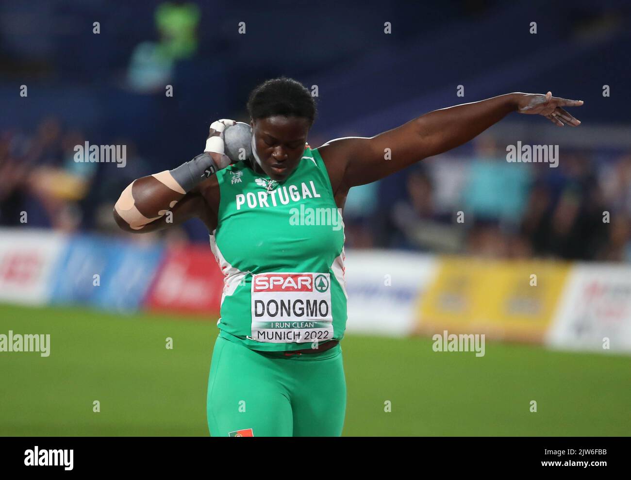 Auriol DONGMO ADONGMO of Portugal Women's Shot Put Final during the ...
