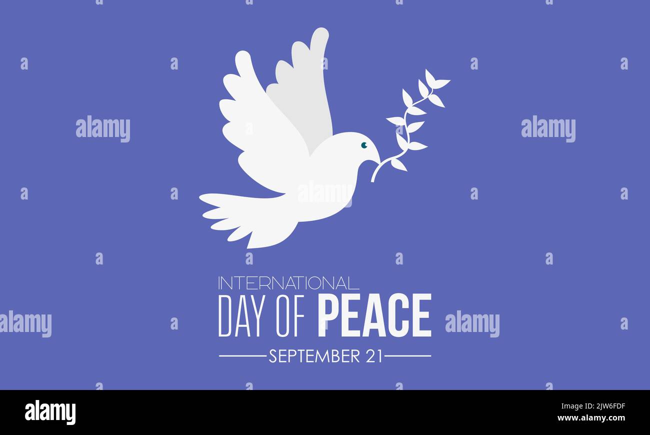 Vector illustration design concept of International day of peace ...
