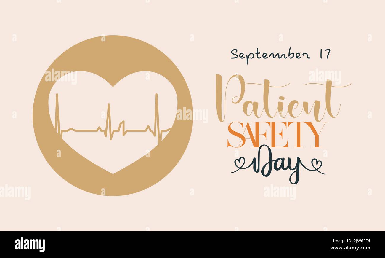 Vector illustration design concept of World patient safety day observed ...