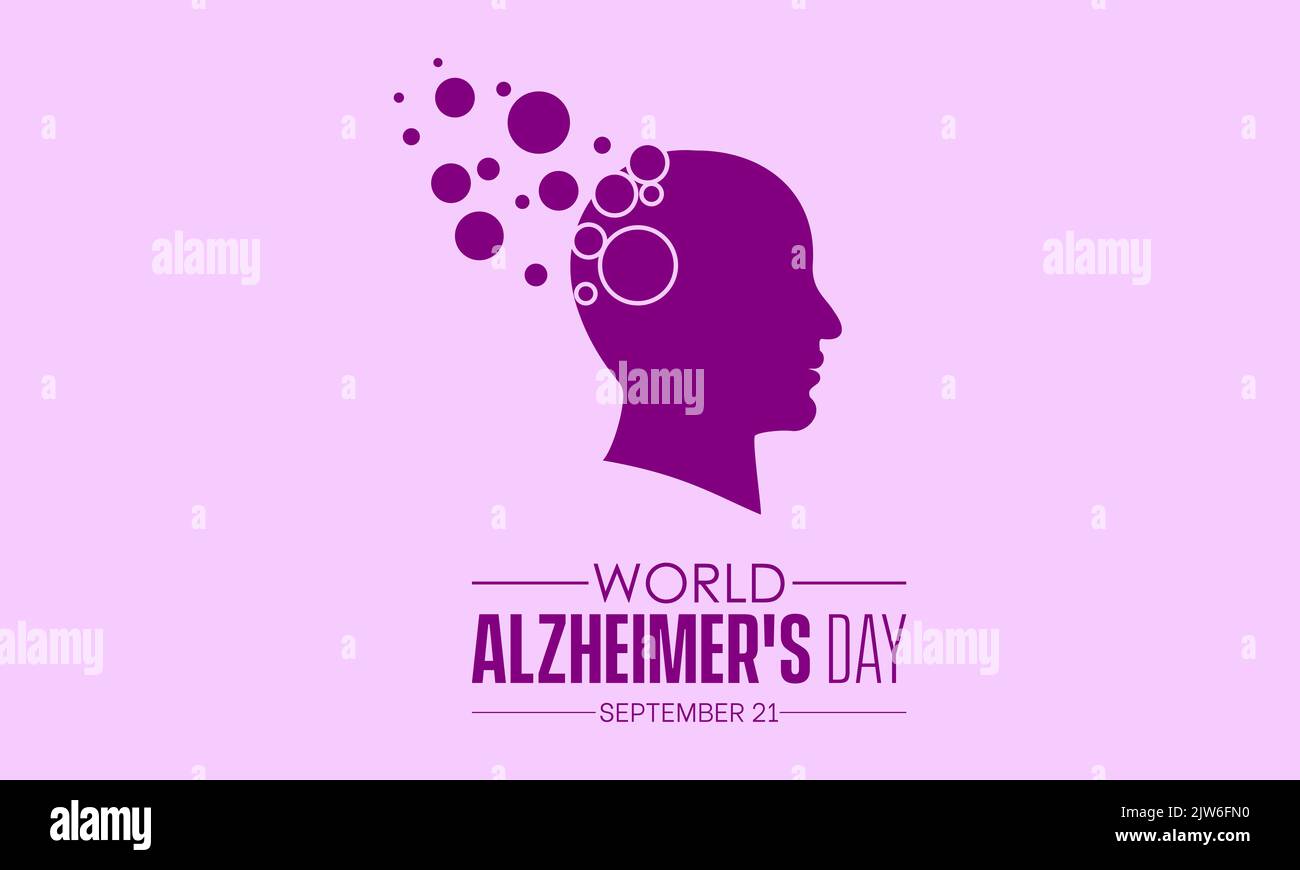 Vector Illustration Design Concept Of World Alzheimers Day Observed On