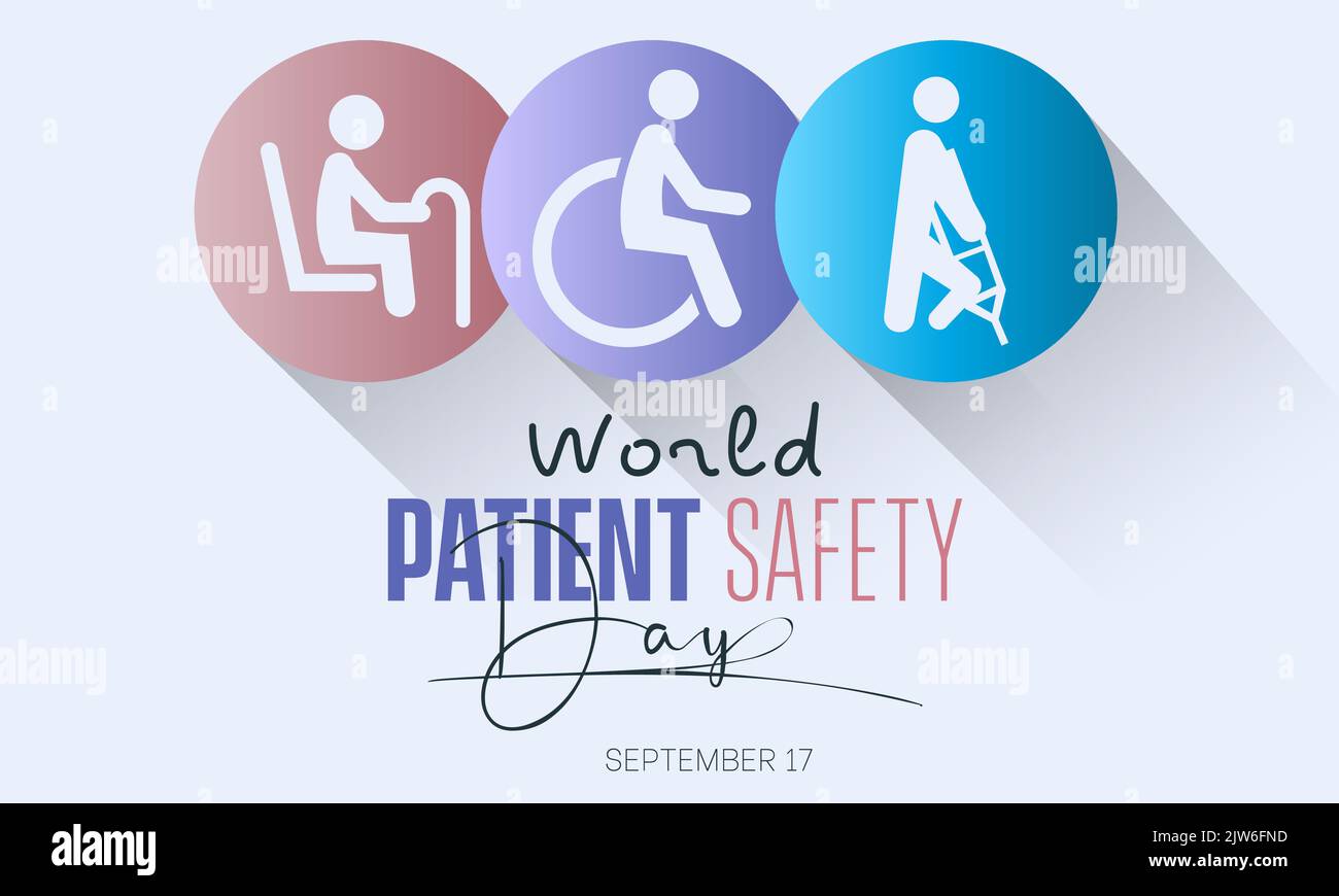 Vector illustration design concept of World patient safety day observed ...