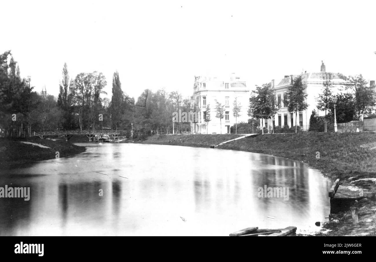 View of the Stadsbuitengracht in Utrecht with the Herenbrug, from the ...