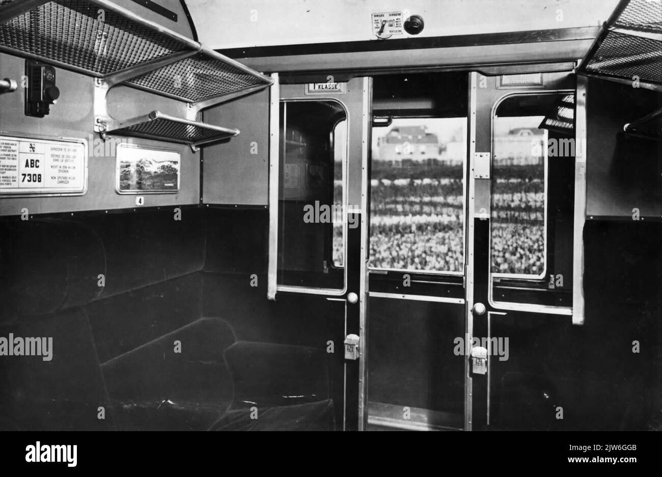 Interior 1st class of the ABC 7308 carriage from the ABC 7301-7308 ...