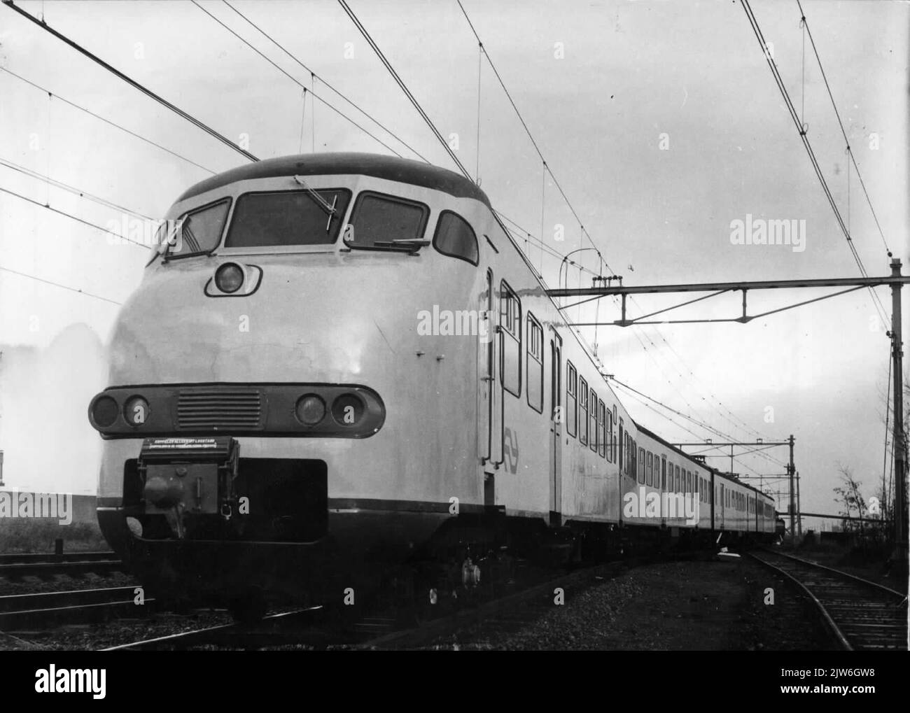 Image of an electric train set matt. 1964 (Plan t) of the N.S. in ...
