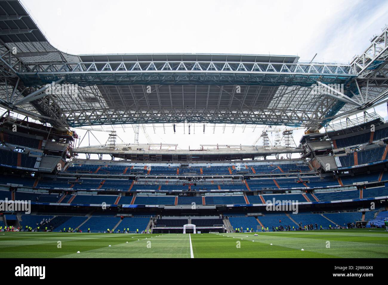 General view of Santiago Bernabeu stadium during the Spanish ...