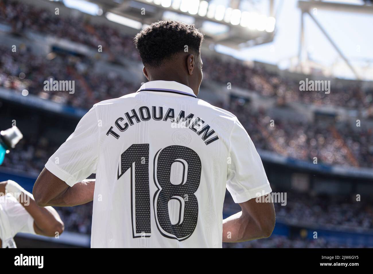 Aurelien Tchouameni of Real Madrid CF during the Spanish championship ...