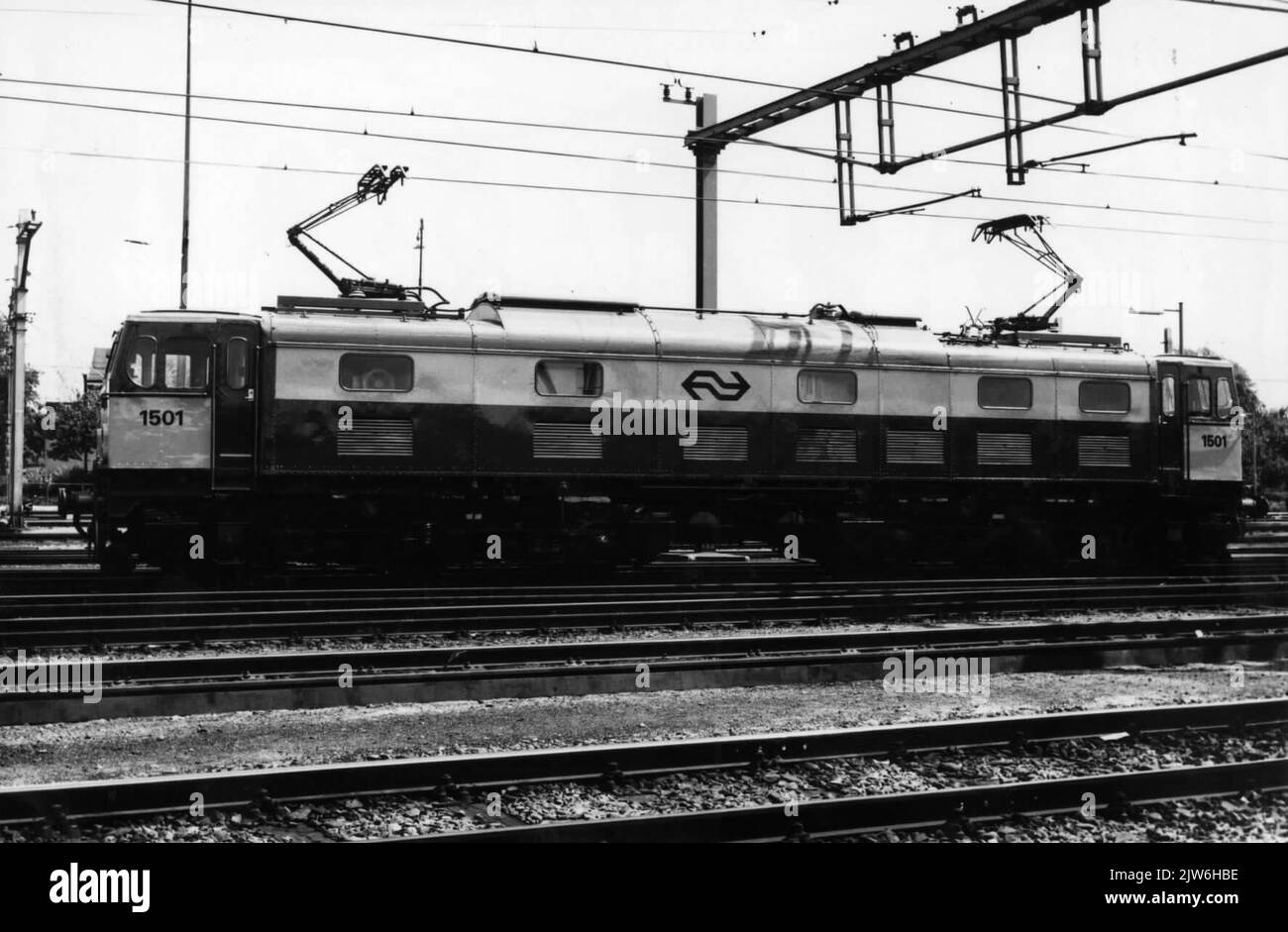 Image of the English locomotive No. 1501 (series 1500) on the yard in ...