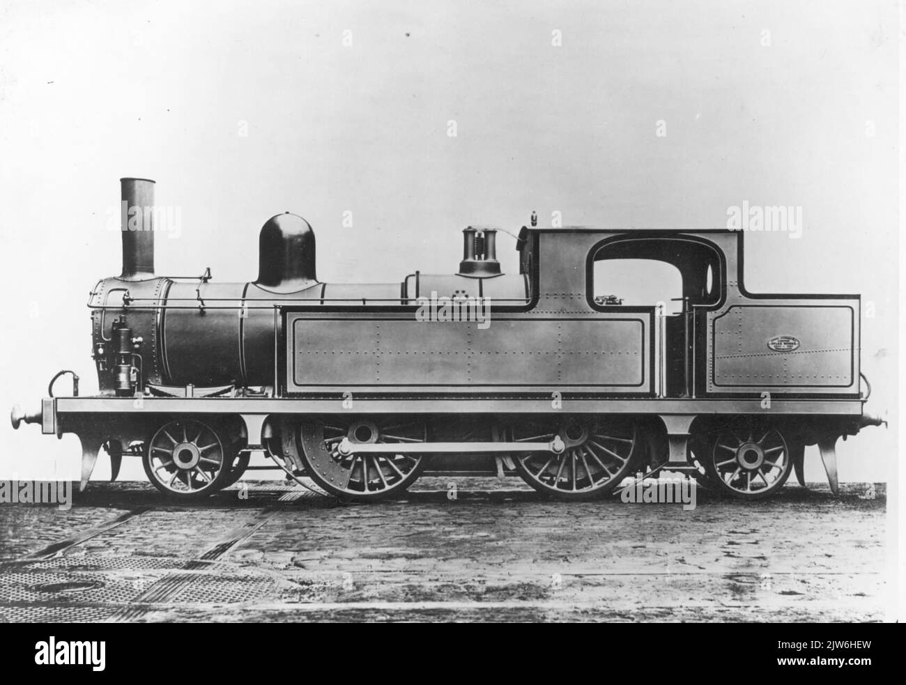 Image of the steam locomotive No. 5 from the series 1-8 of the N.Z.O.S ...