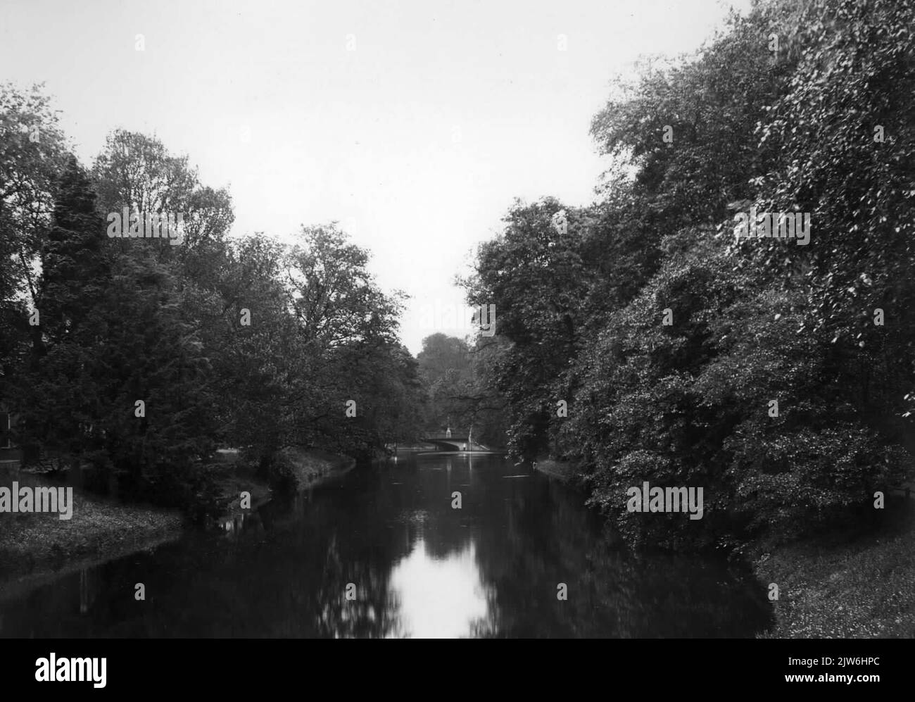 View of the Stadsbuitengracht in Utrecht with the Herenbrug in the ...