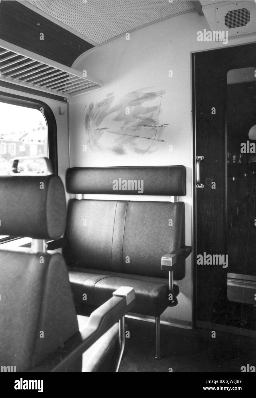 Interior of the Diesel-Hydraulic train set no. 3201 (DH 2, series 3200 ...