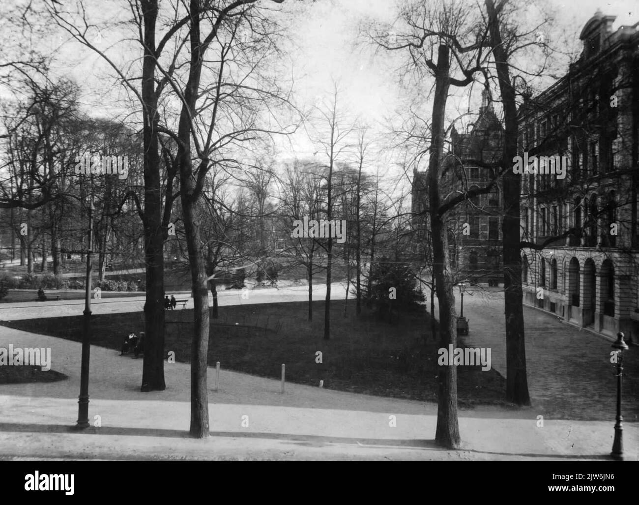 View of the park for the 1st administration building of the Dutch ...
