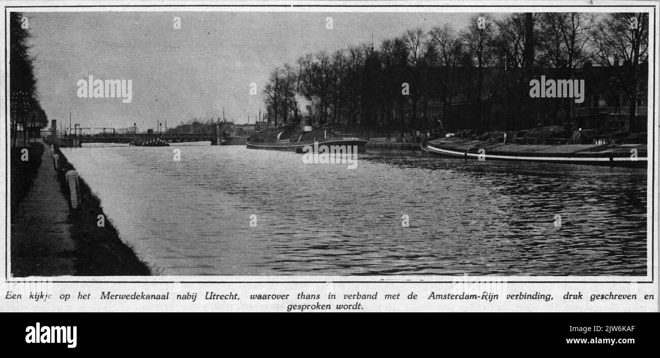 View of the Merwedekanaal in Utrecht; From the south Stock Photo - Alamy