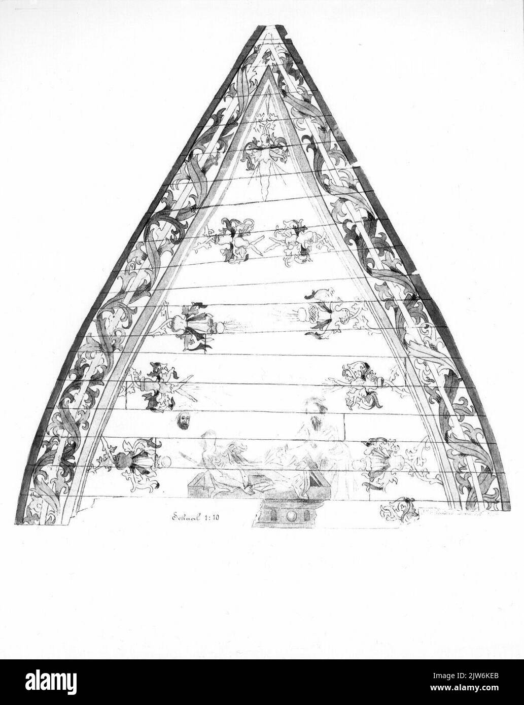 Medieval choir painting Black and White Stock Photos & Images - Alamy