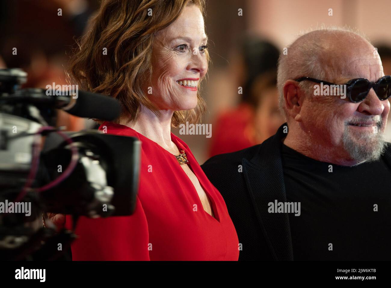 Sigourney Weaver and director Paul Schrader attend the "Master Gardner ...