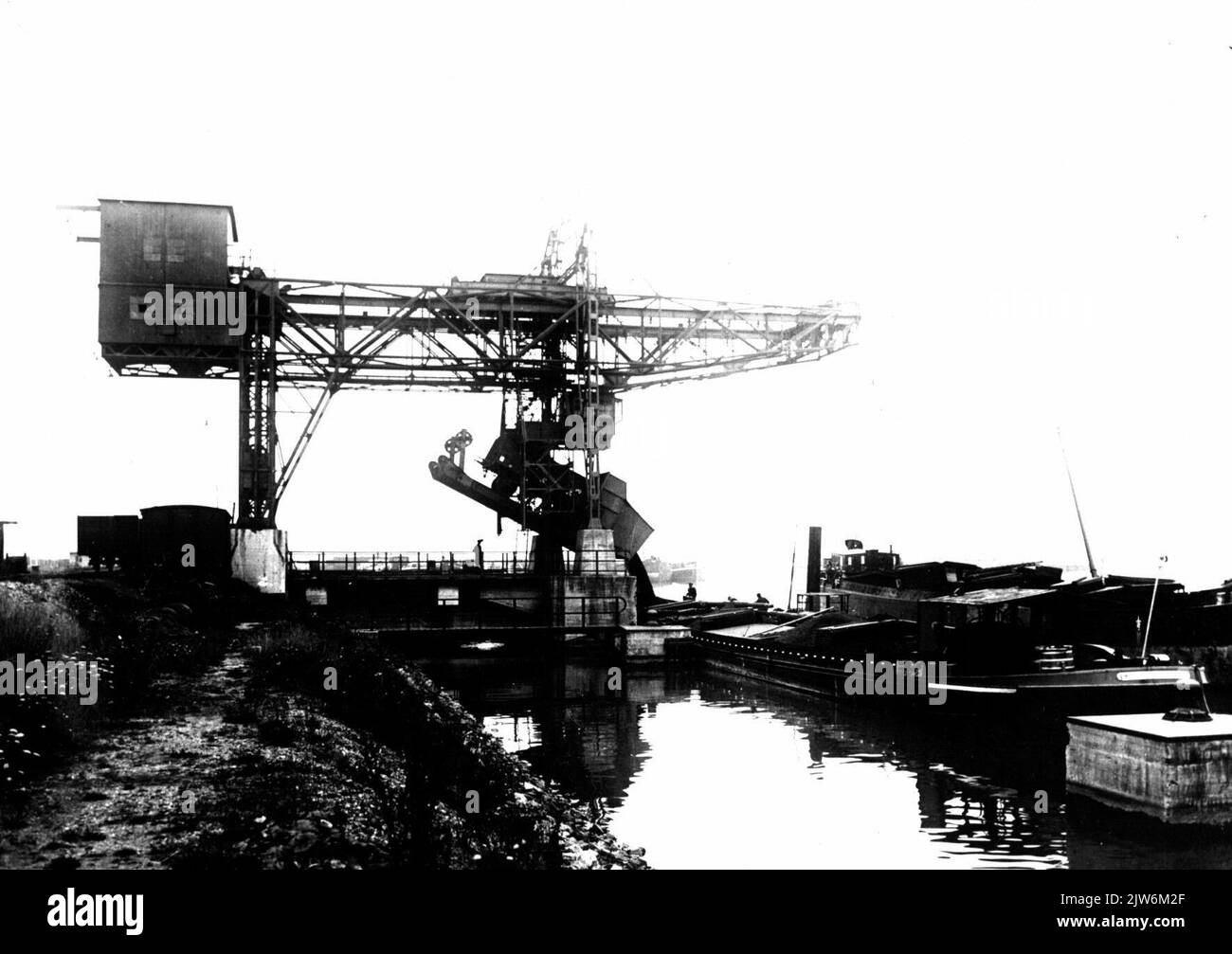 View of the Colentip (transhipment of coal from train on ship) on the ...