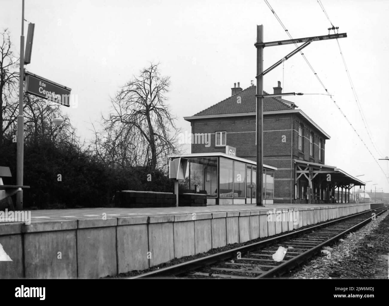 View of the N.S. station Ede-Center in Ede Stock Photo - Alamy