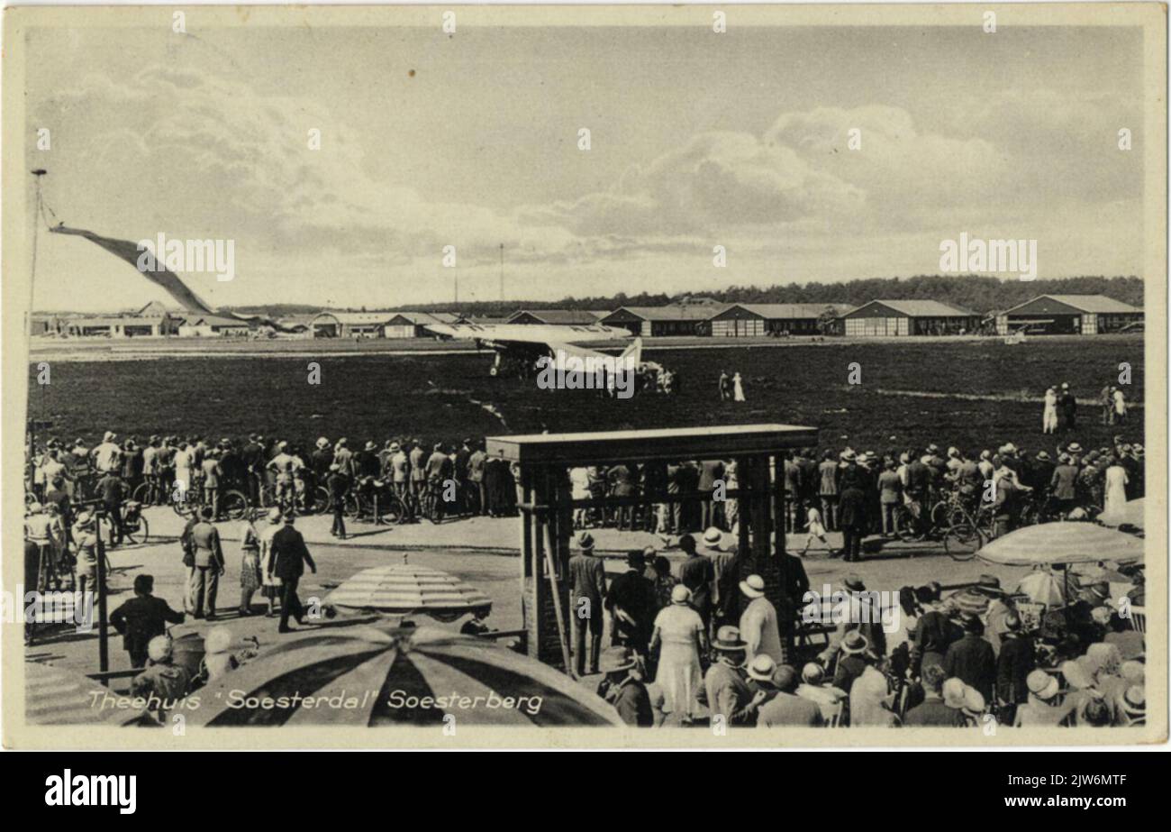 View of the Soesterberg Air Base from the terrace of the Soesteral tea ...
