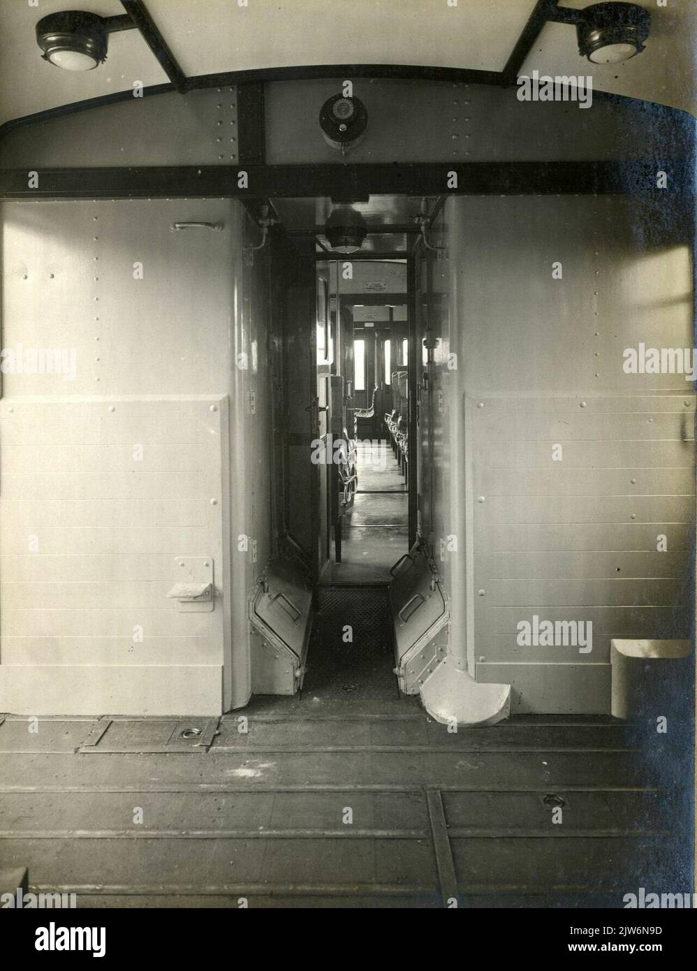 Interior of a motor vehicle from the Ombc 1904-1910 series of the N.S ...