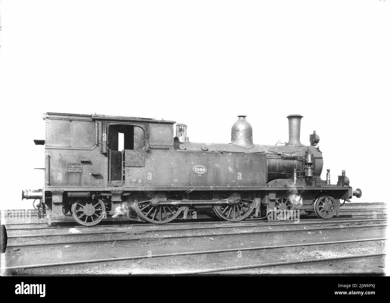 Image of the steam locomotive No. 5544 (series 5500) of the N.S Stock ...