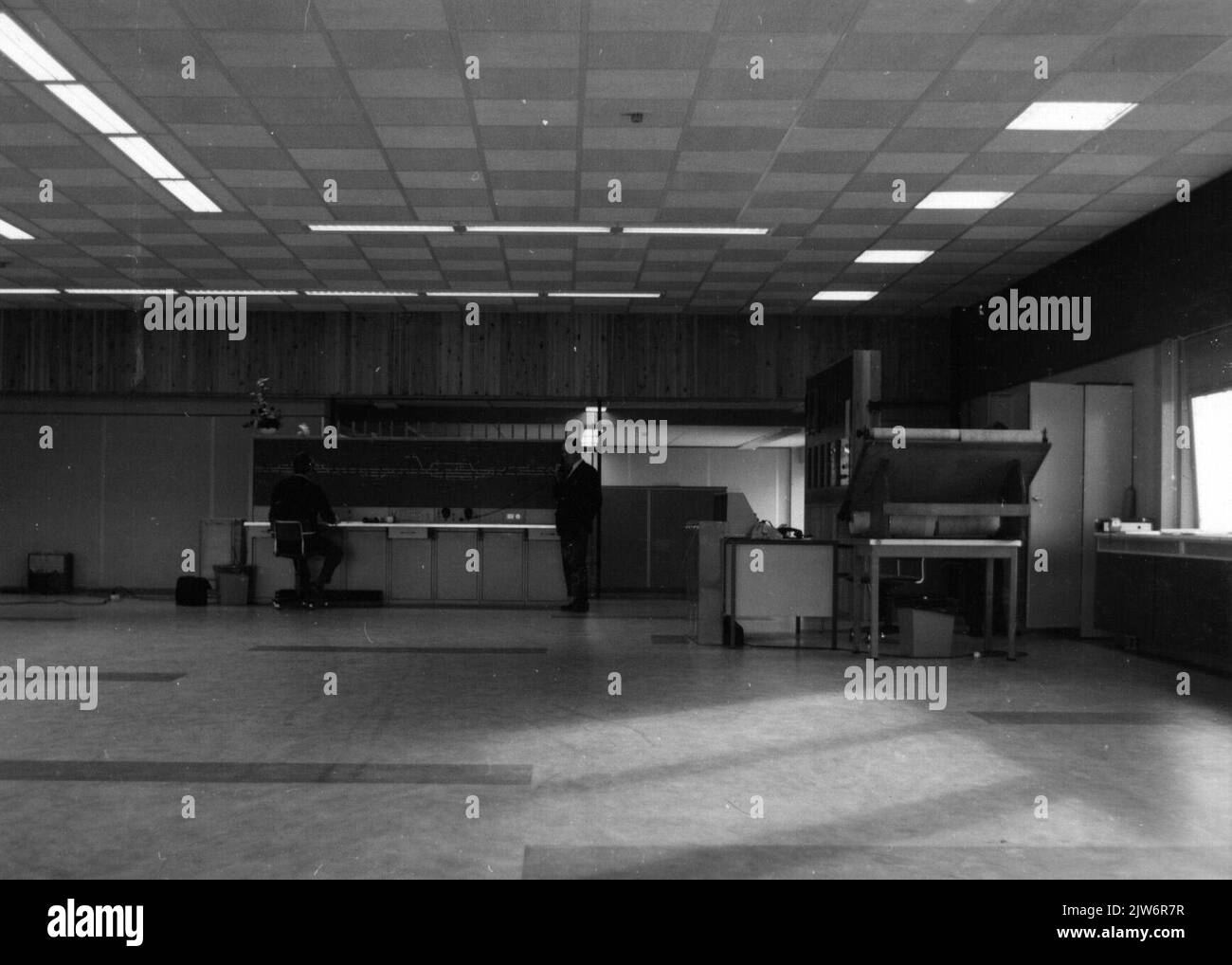 Interior of the new and still largely empty signal house ("the ...