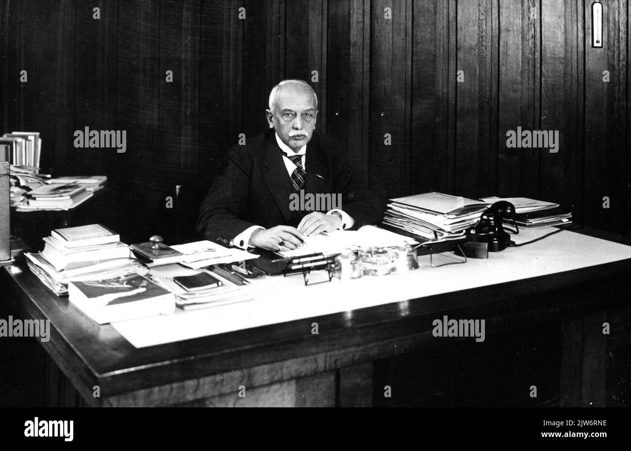 Portrait of ir. W.F.H. van Rijckevorsel, director at the N.S., at his ...