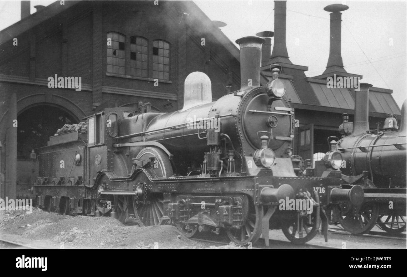 Image of the steam locomotive No. 1716 (series 1700/1800) of the N.S ...
