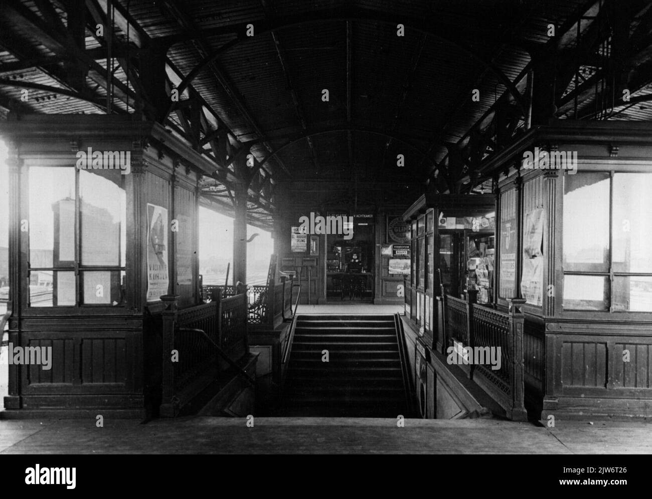 View of the platform with platform hood and tunneling jug of the N.S ...