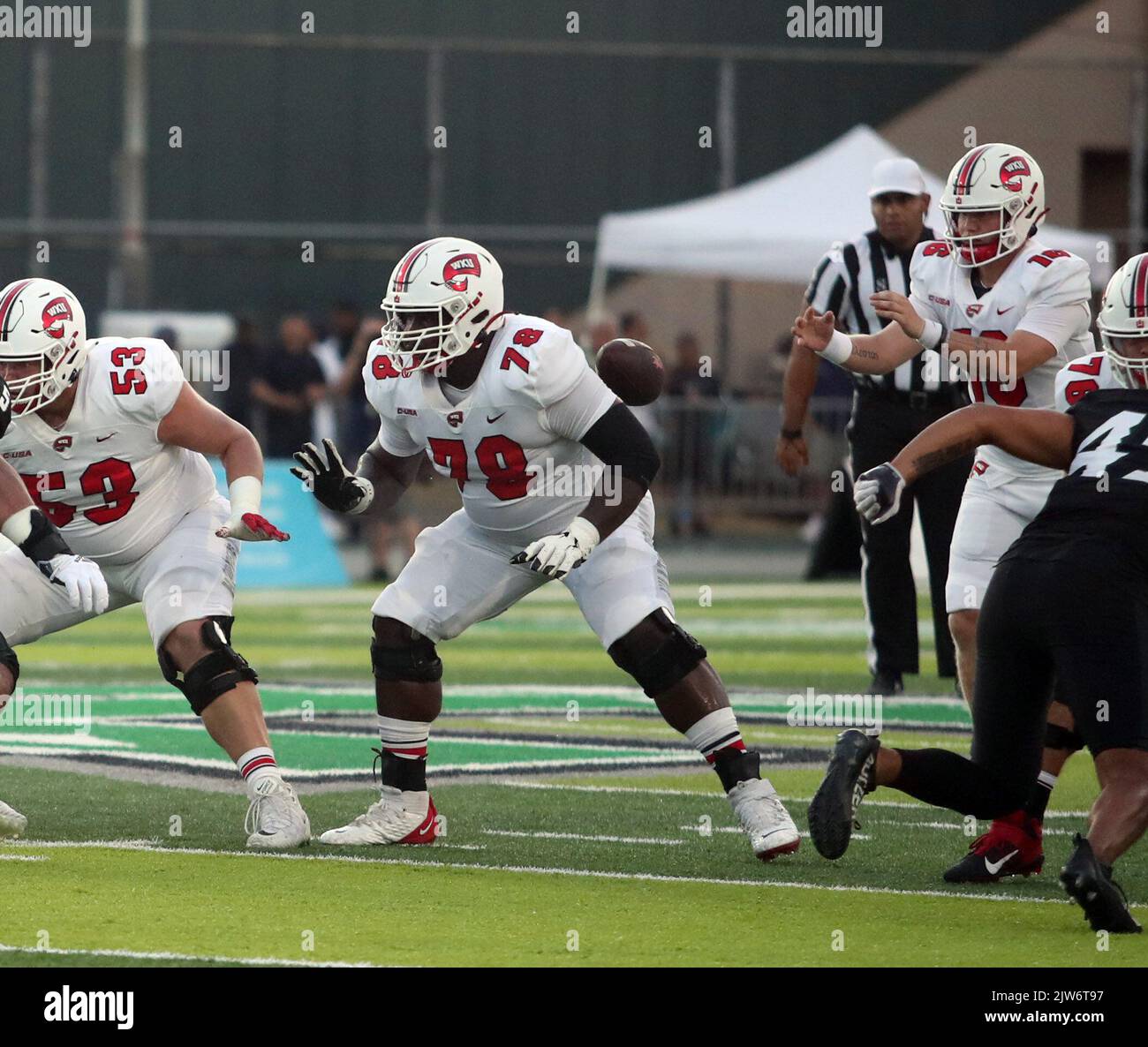 September 3, 2022 - Western Kentucky Hilltoppers offensive lineman ...