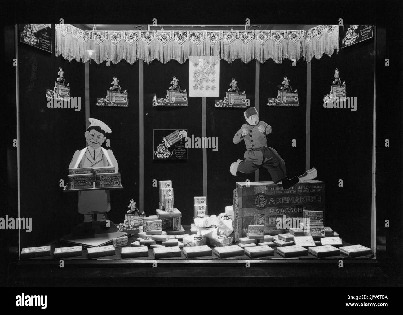 Image of a (model) shop window for a bakery shop of the Korenschoof in ...