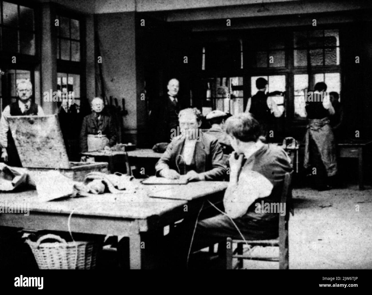 Interior of the work design for the blind of the association for ...