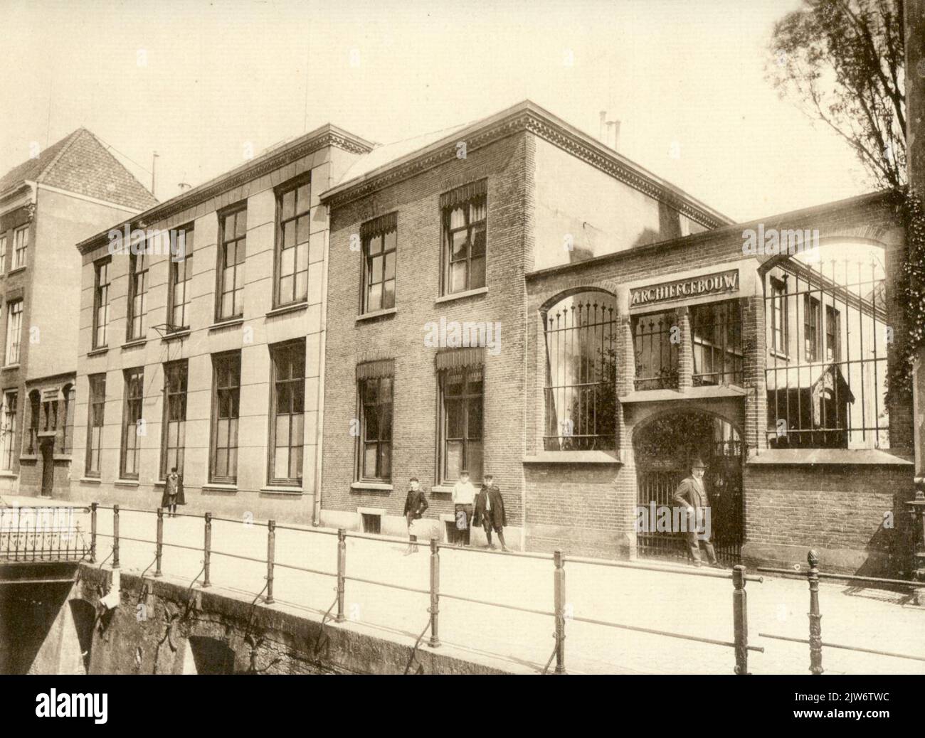 View of the front and side wall of the building of the Utrecht ...