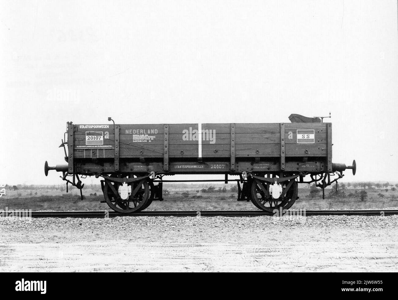 Picture of the Open Freight Wagen (Zandwagen) No. 20107 (Type GTV) of ...