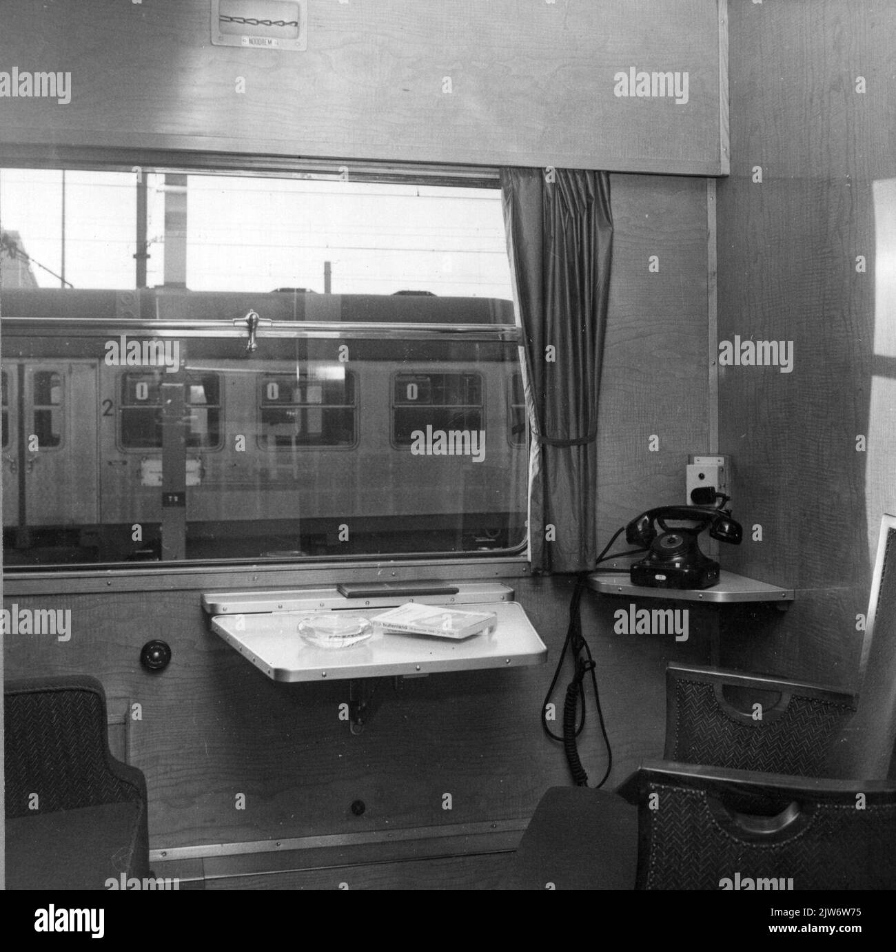 Interior of the compartment with telephone in the NS 20 director ...