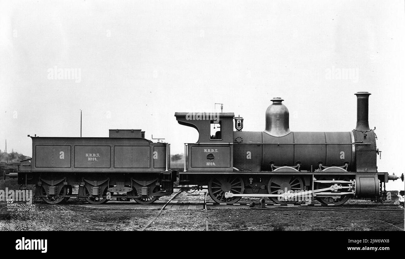 Image of the factory-new steam locomotive No. 14 (series 12-17) of the ...