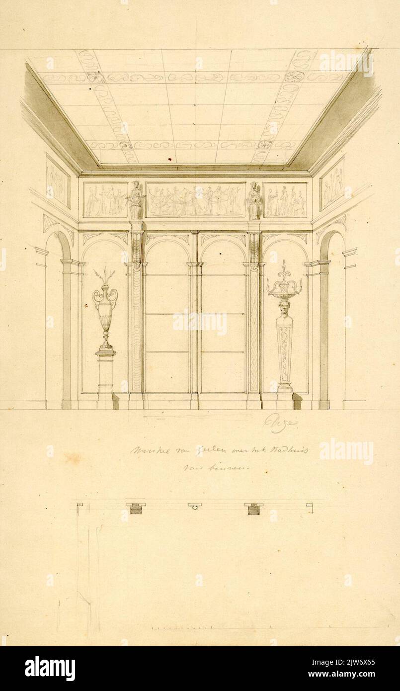 Image of the south side of the yard of the N.S. station Elst in Elst ...