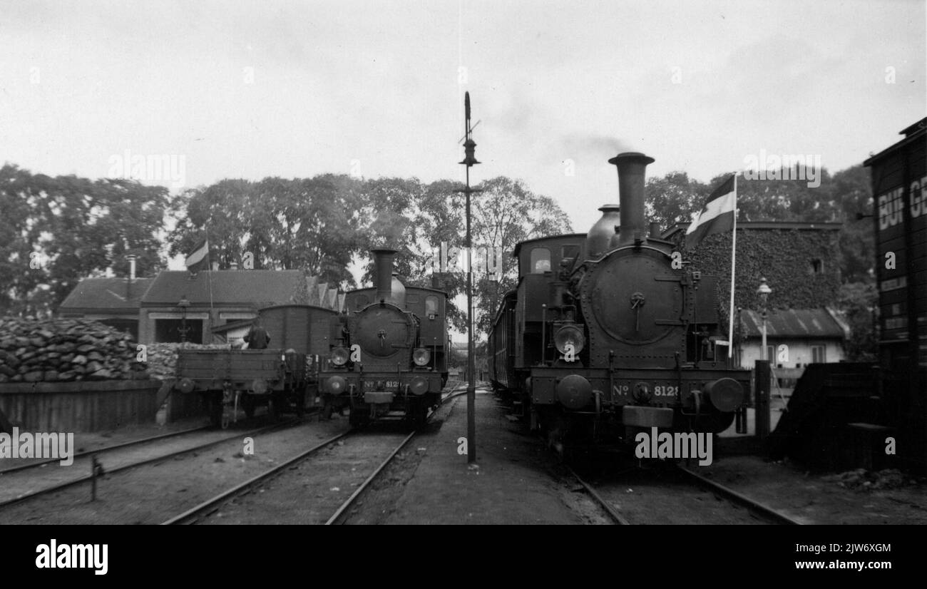 Image of the steam locomotives nrs. 8128 and 8129 (series 8100) of the ...