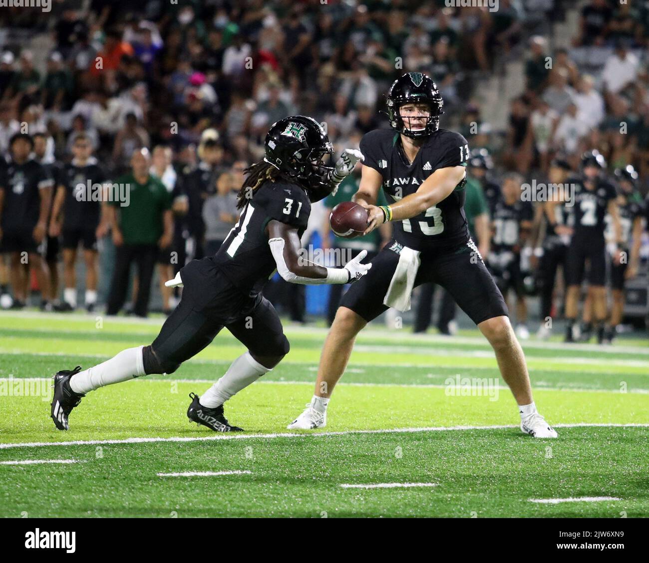 September 3, 2022 - Hawaii Rainbow Warriors quarterback Brayden Schager ...