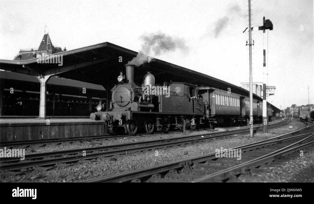 Image of the steam locomotive No. 5526 (series 5500) of the N.S. With a ...
