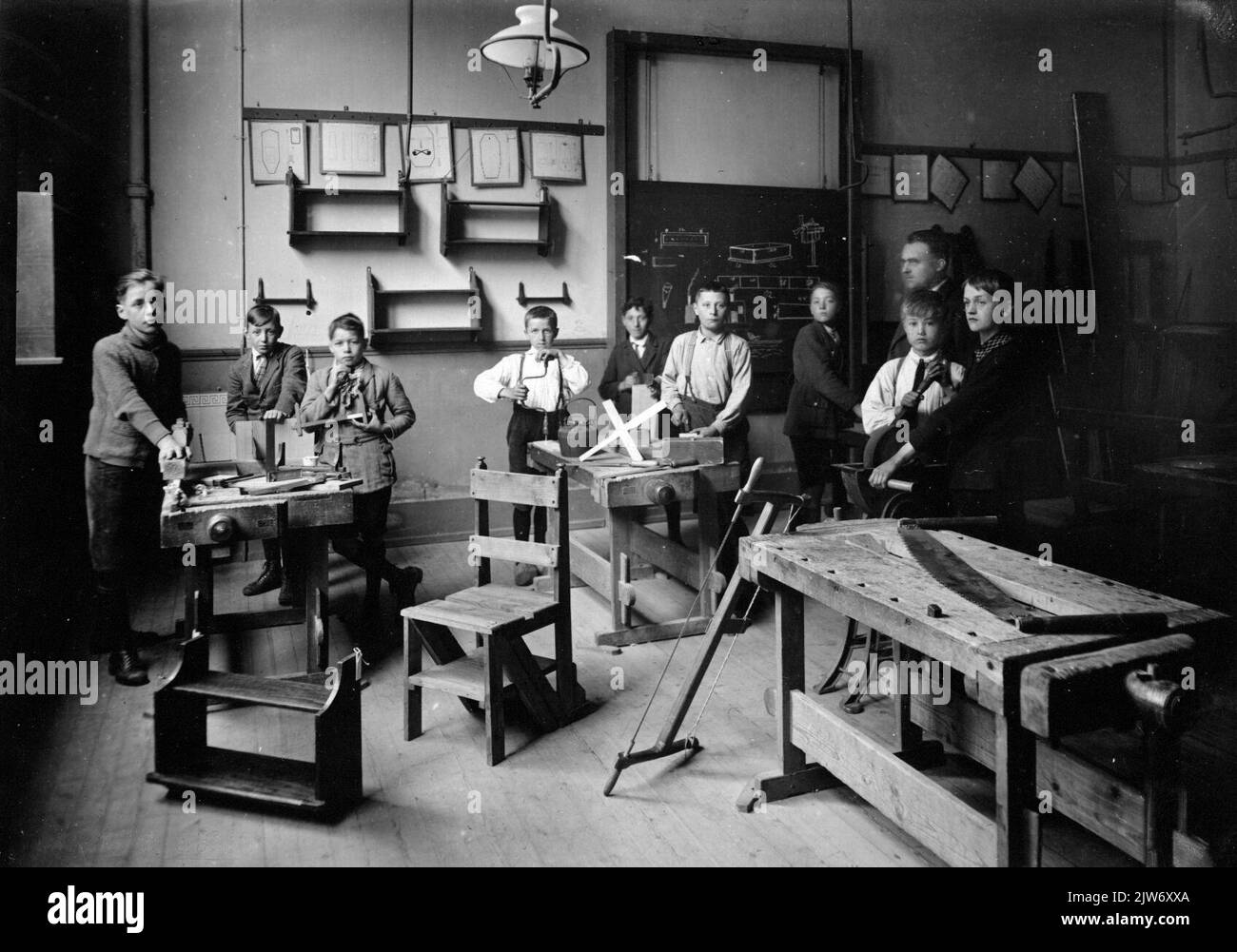 Interior of the Public School for Extraordinary Primary Education ...