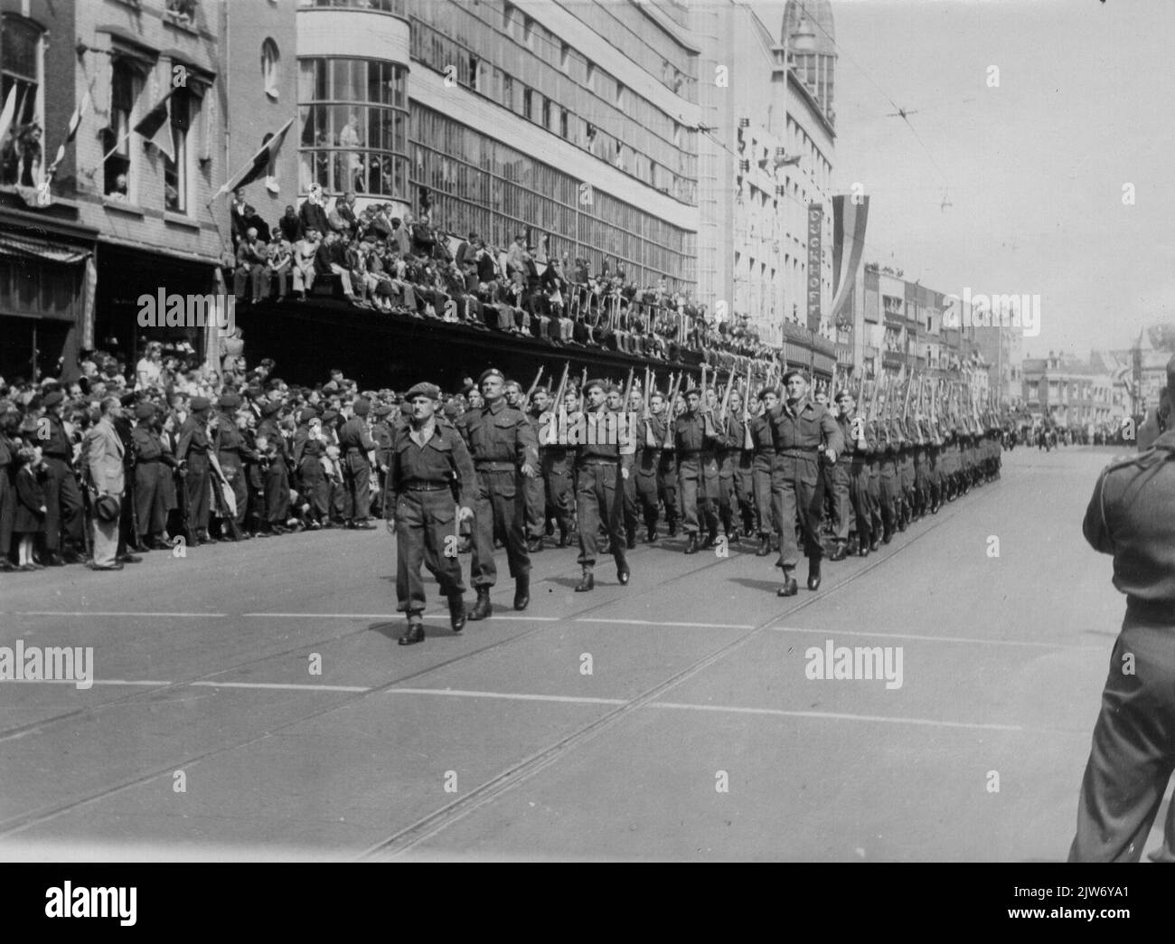Image of the Memorial D-Day Parade.Infanterists of the 3rd Canadian ...