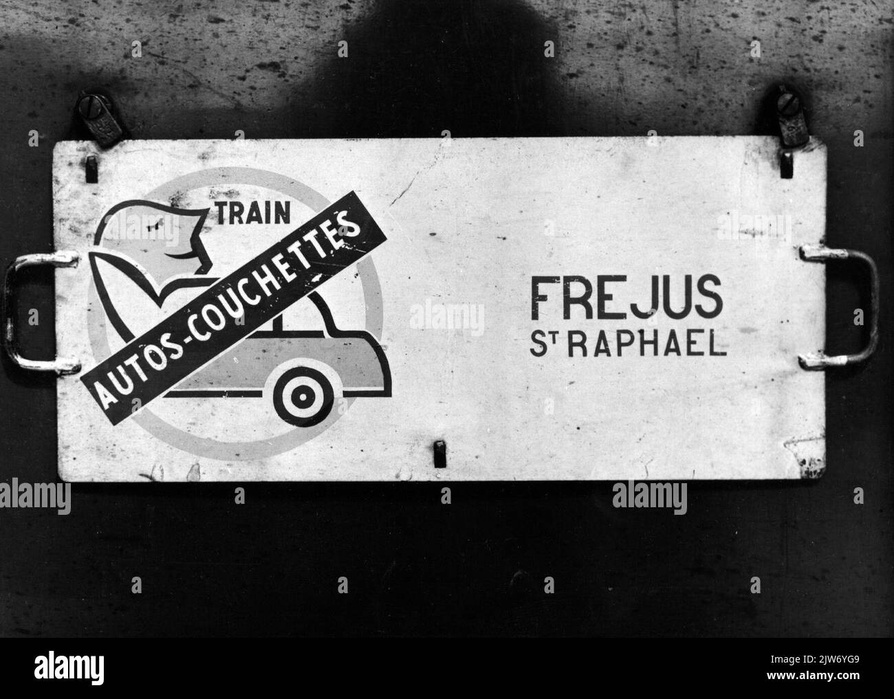 Image of the price plate on a single sleeping train to Frejus St ...