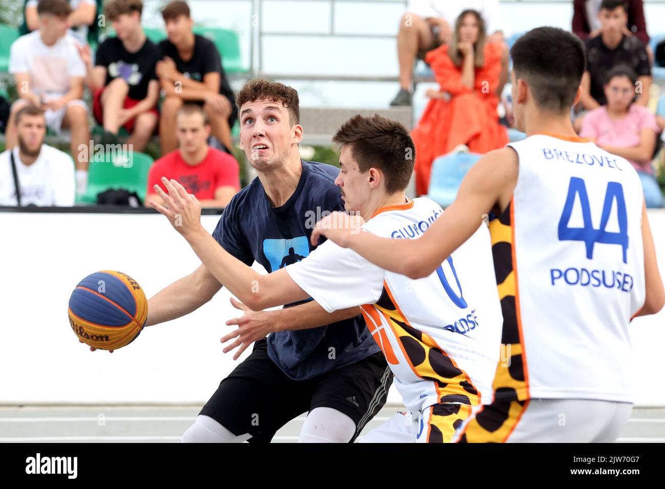 FIBA 3x3 Quest tournament held at Upper town in Zagreb, Croatia on ...