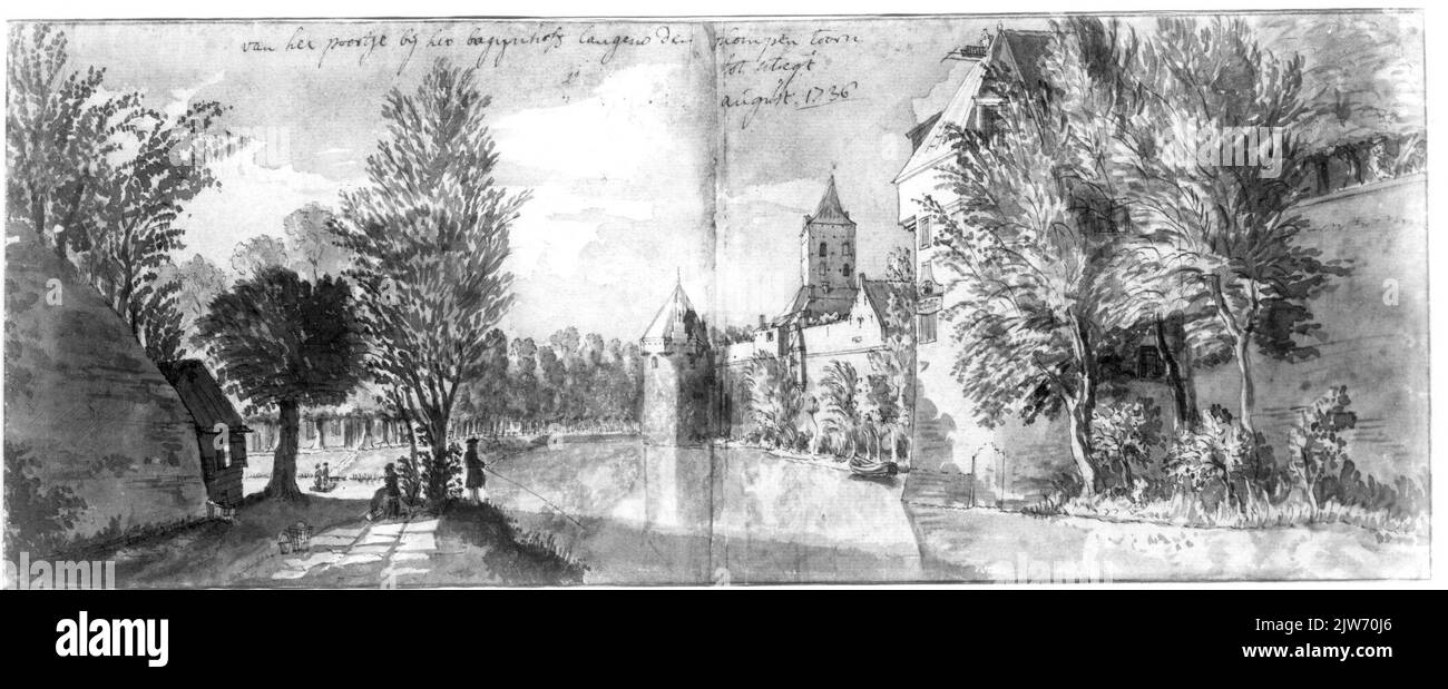 From the gate at the Bagijnhoff Langens den Plompen Toorn to Utregt ...