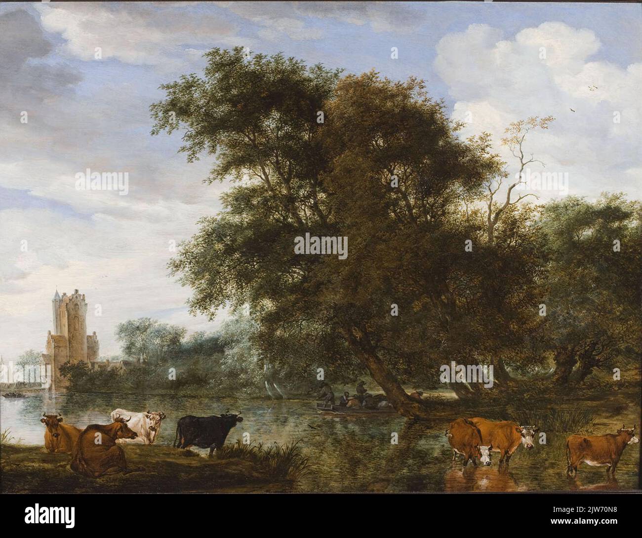 View of the Pellecussenpoort in Utrecht in a fantasized landscape with ...