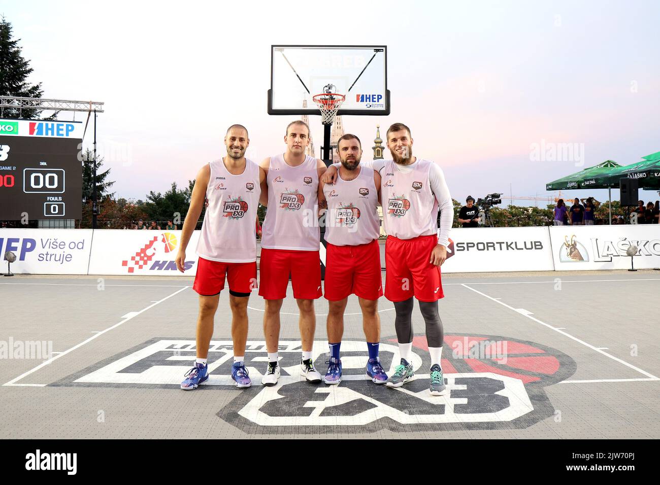 FIBA 3x3 Quest tournament held at Upper town in Zagreb, Croatia on ...