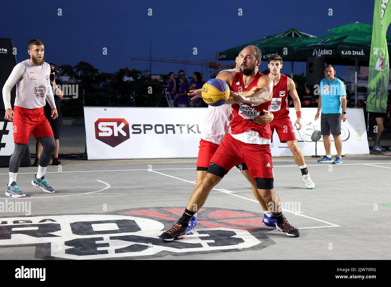 FIBA 3x3 Quest tournament held at Upper town in Zagreb, Croatia on ...